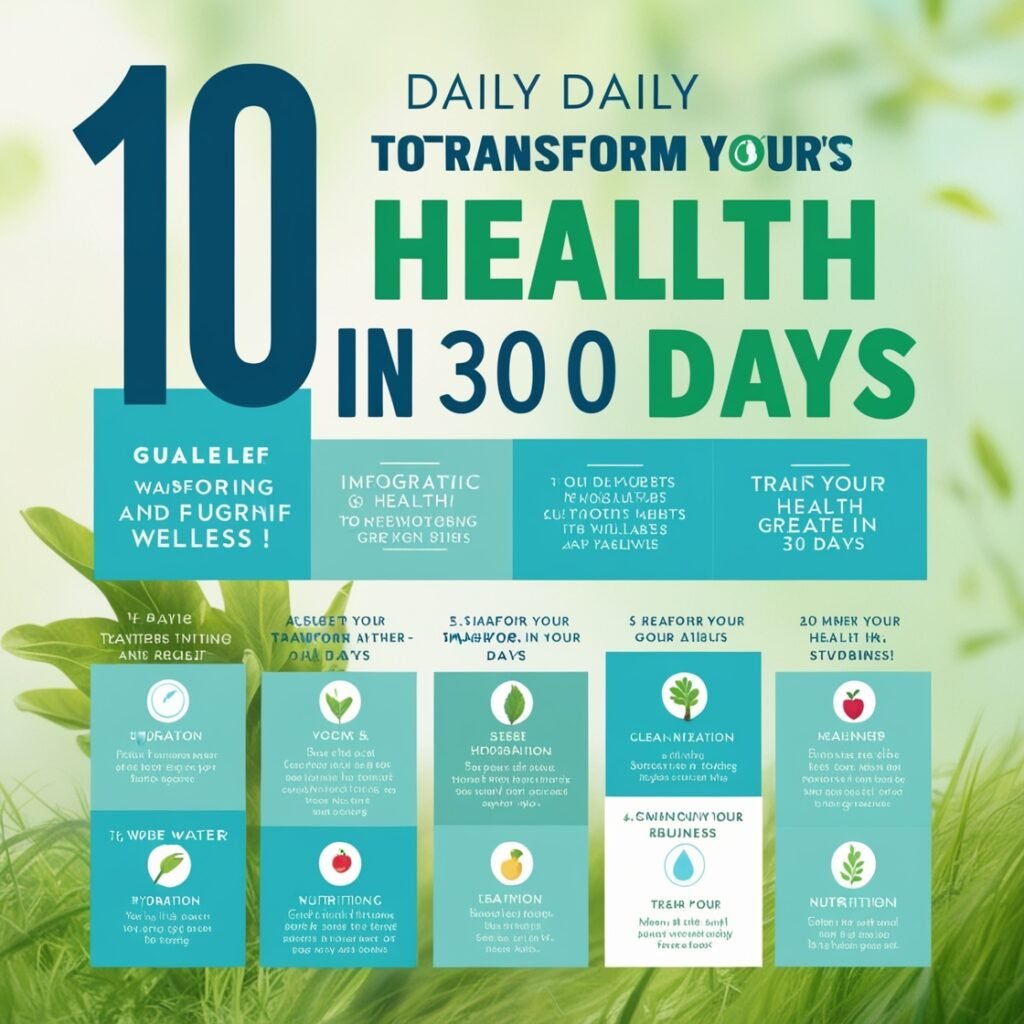 10 Daily Habits to Transform Your Health in Just 30 Days